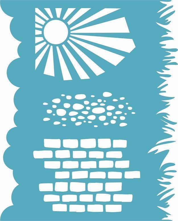 Sunshine Clouds & More Stencil