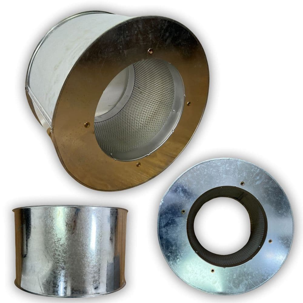 300mm Dia x 300mm Long Silencer Axial Fan Reduce Noise Enhance Comfort ...