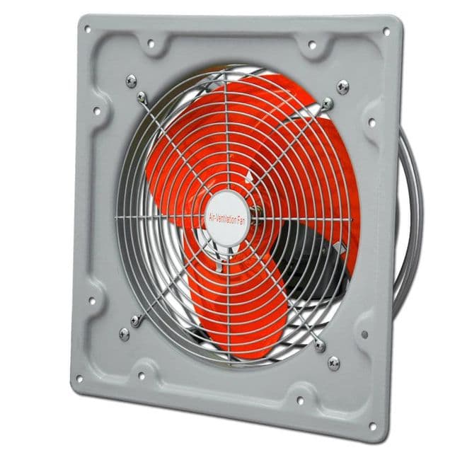 Industrial Metal Axial Extractor Ventilation Fan with Louver Shutter ...
