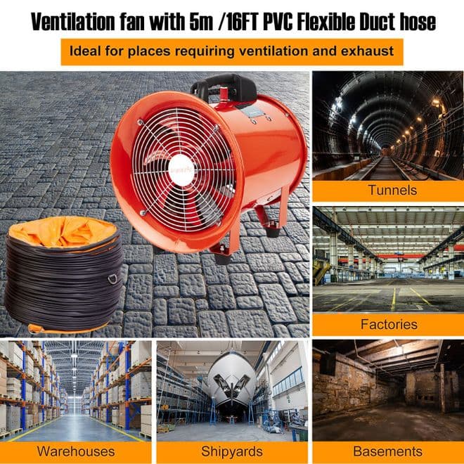 Movable Dust Fume Extractor Ventilation Workshop Fan
