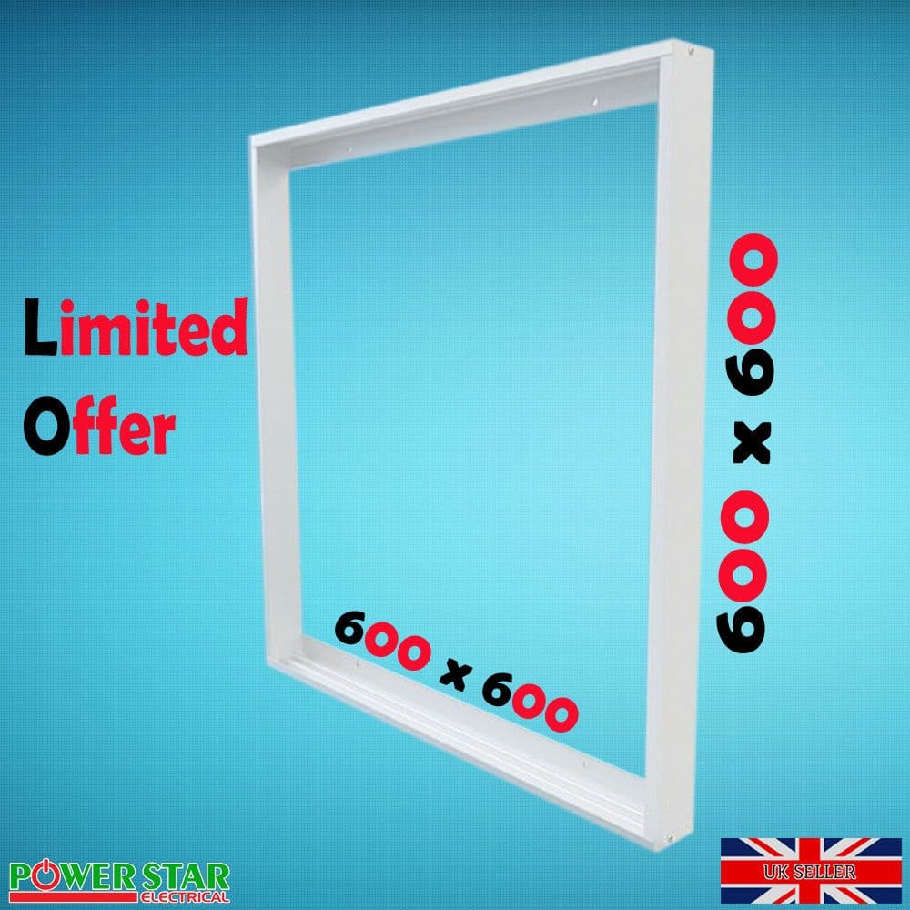 Surface Mount Kit for 600 x 600 Led Ceiling Panel light White Easy Install