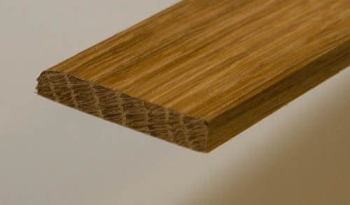Nov12 Solid Oak strip with single half round to one side sold by the mtr