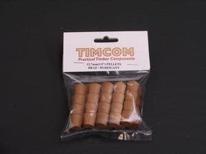 P12AFP Mahogany African Cross Grain Timber Pellets 12 7mm