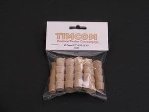 P12ASP Ash Cross Grain Timber Pellets 12 7mm