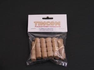 P12BSP Beech Steamed Cross Grain Timber Pellets 12 7mm