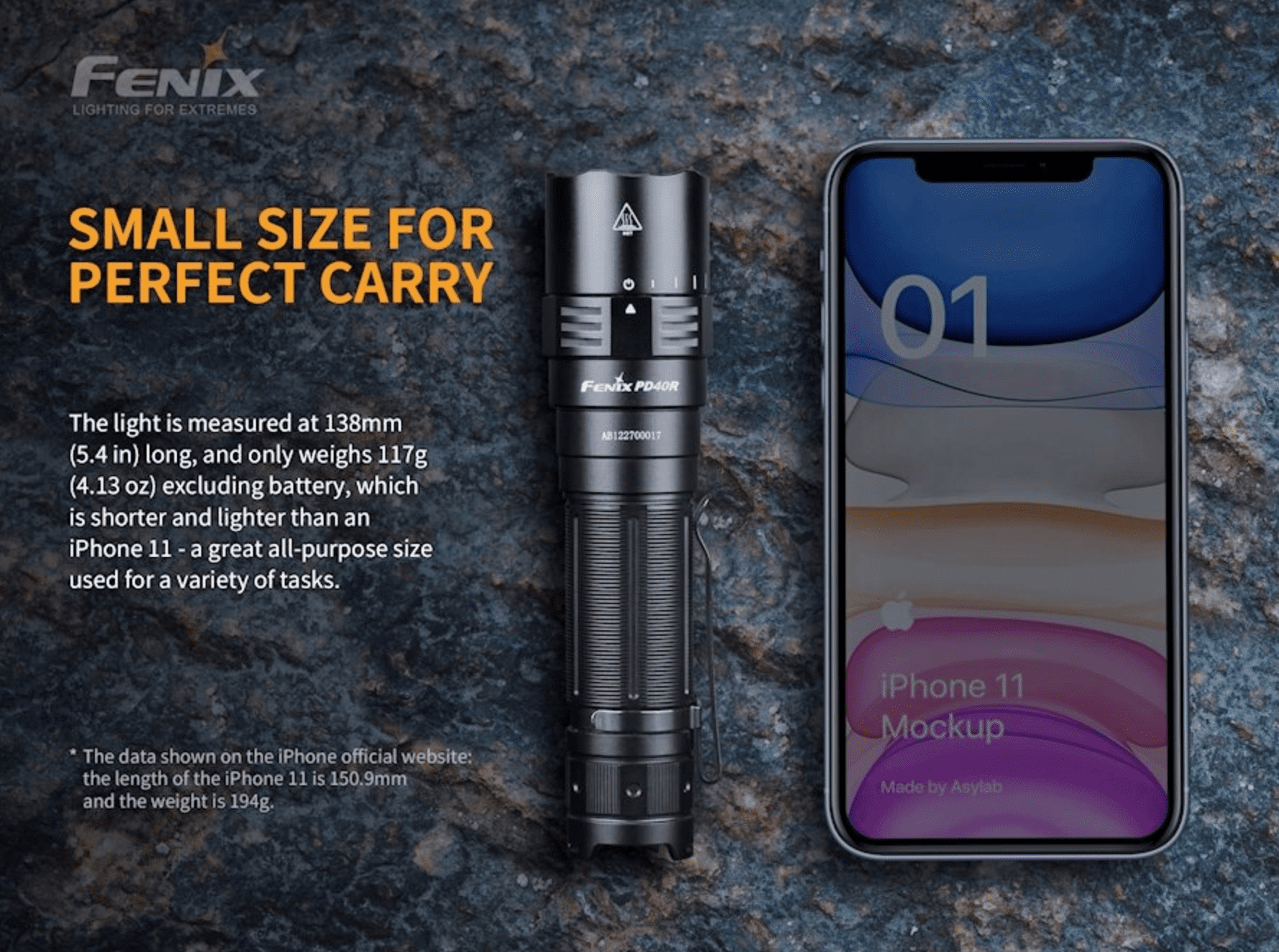 Fenix PD40R V2 0 3000 Lumen Mechanical Rotary Switching Rechargeable ...