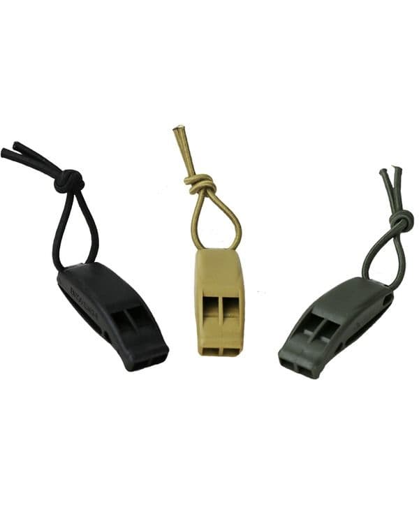 Kombat UK Tactical Whistles - Black | Preppers Shop UK