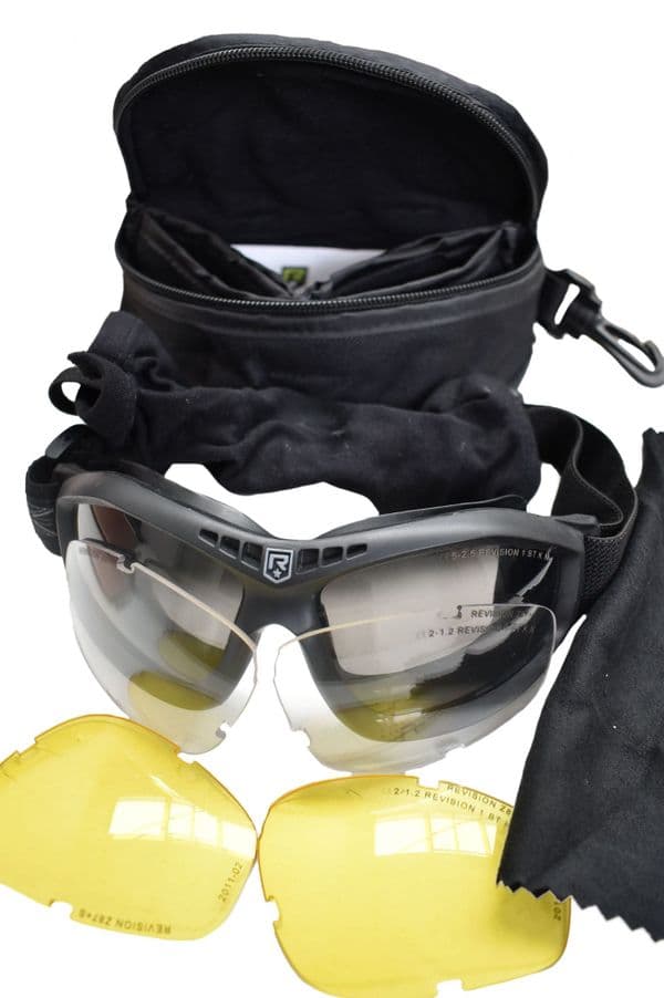 Revision Military Bullet Ant Black Deluxe Safety Goggles