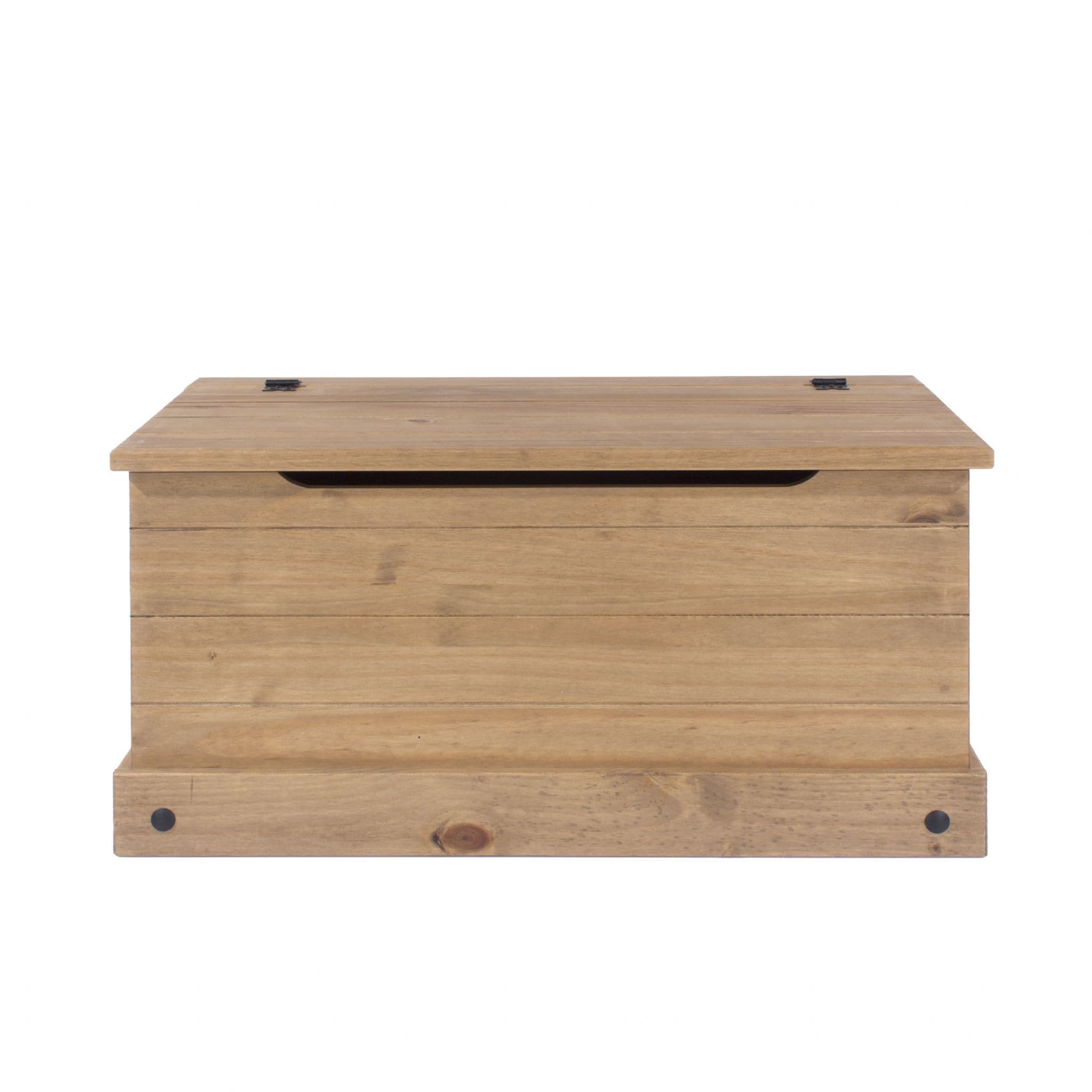Corona Ottoman Pine Blanket Box Rustic Storage Box Mexican Pine Box