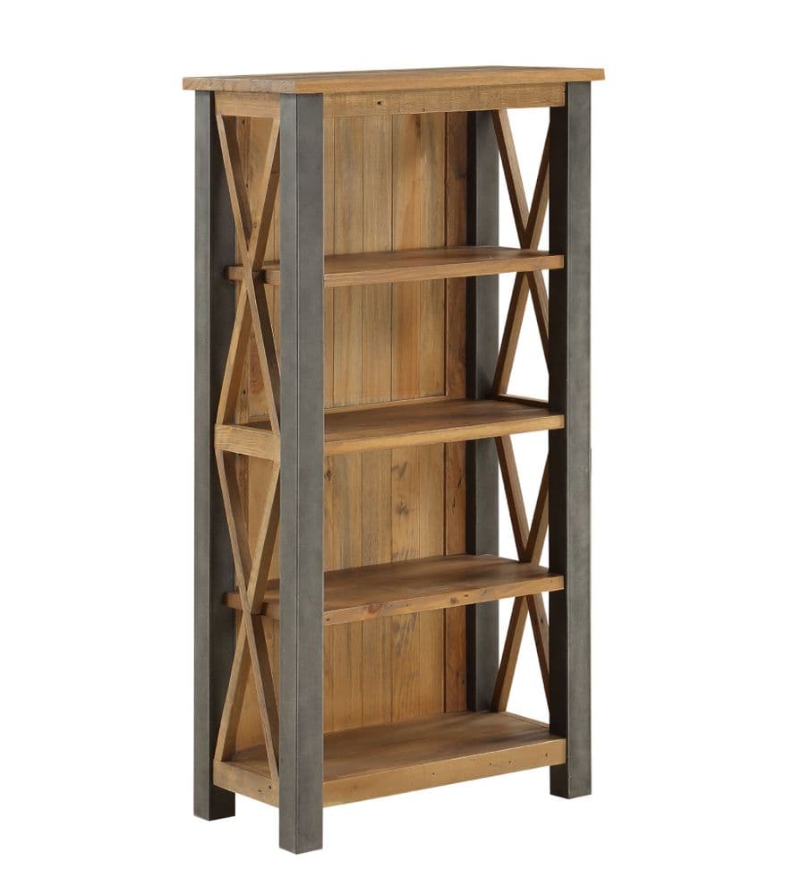 Downtown Chic Small Bookcase|Low bookcase with open sides and four ...