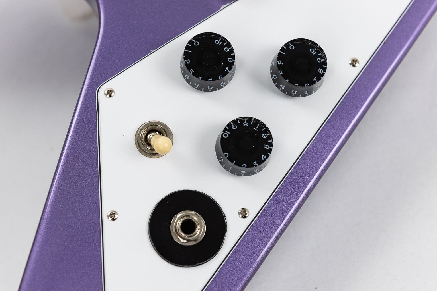 Epiphone Kirk Hammett 1979 Flying V Purple Metallic Inc Case