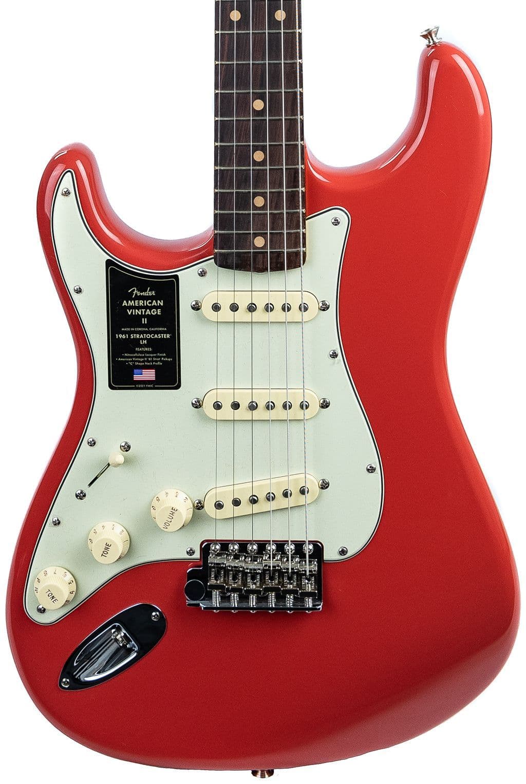 Fender American Vintage II 1961 Stratocaster Left-Hand Fiesta Red