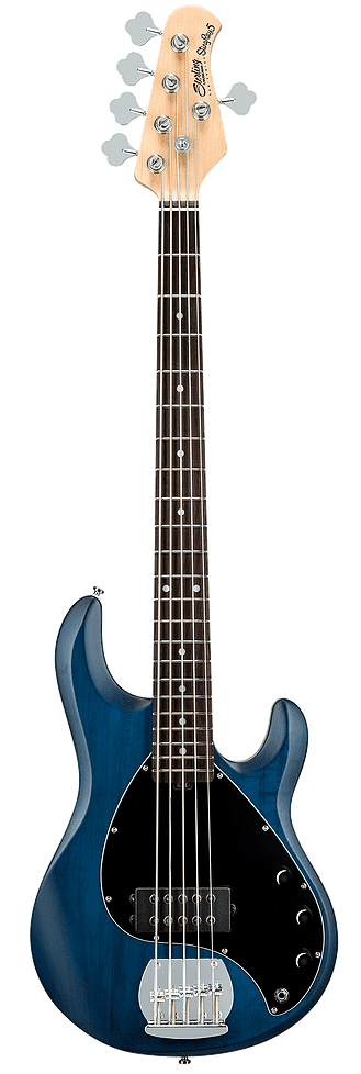 Sterling Sub Series StingRay5 in Trans Blue Satin 5-String