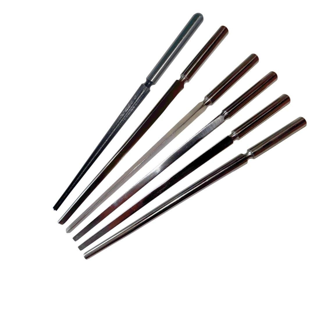 Bezel Mandrels Set of 6 Square Rectangular Half-Round Triangular ...