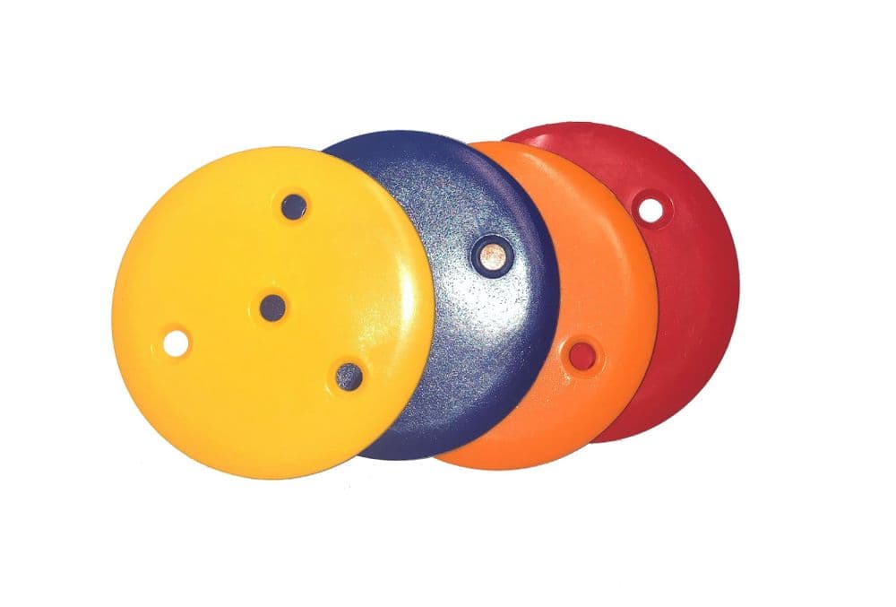 High Impact HDPE Plastic Discs / Survey / Road Markers / Washers 100mm ...