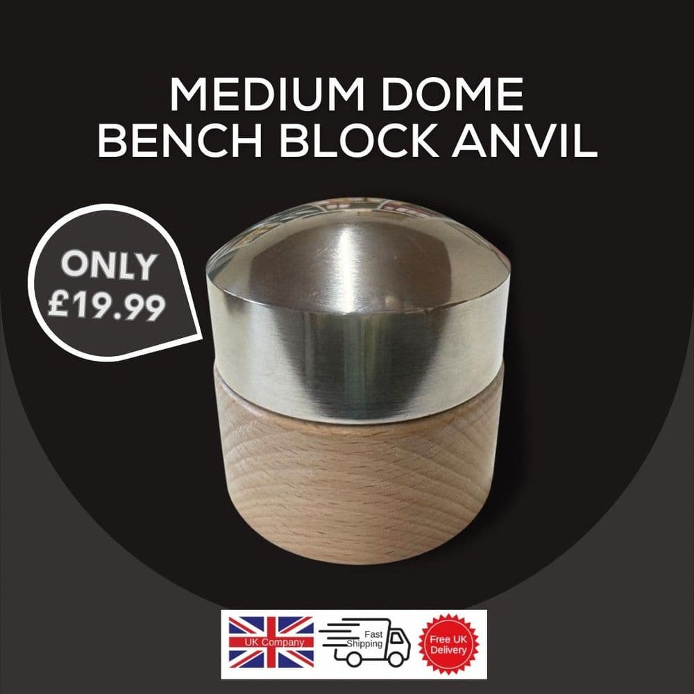 Medium Dome Bench Block Anvil for Metal Forming & Shaping Jewellery J2060B