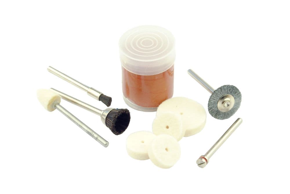 Polishing & Cleaning Kit Mini Jewellery Craft 10 Piece Set S7099