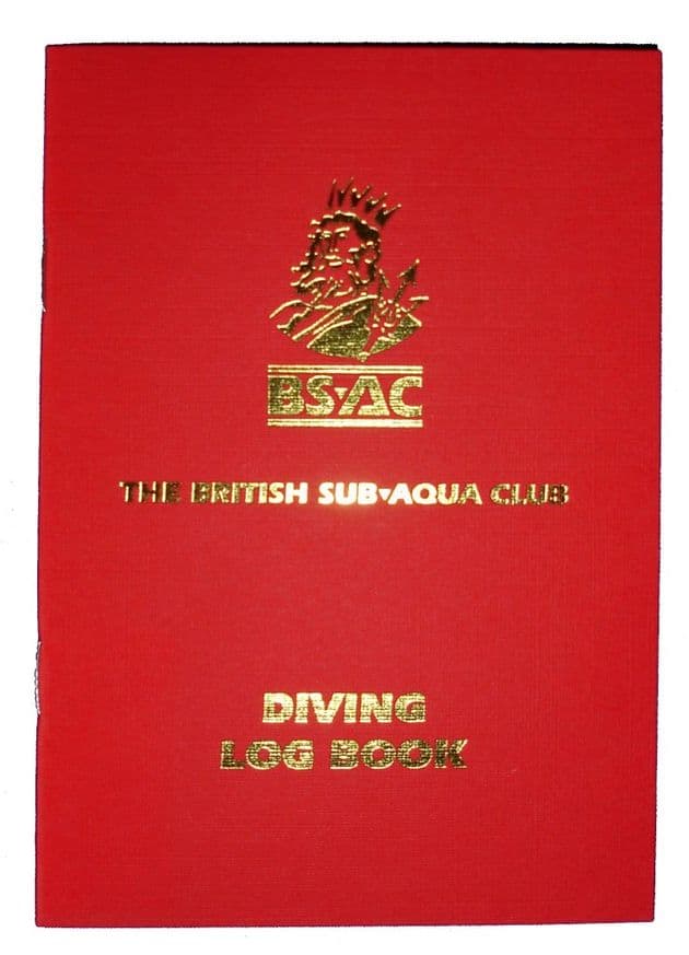 BSAC BOOK LOGBOOK MULTI DIVE