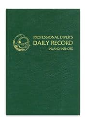 PDC 10 BOOK LOGBOOK PROFESSIONAL DIVER S DAILY RECORD