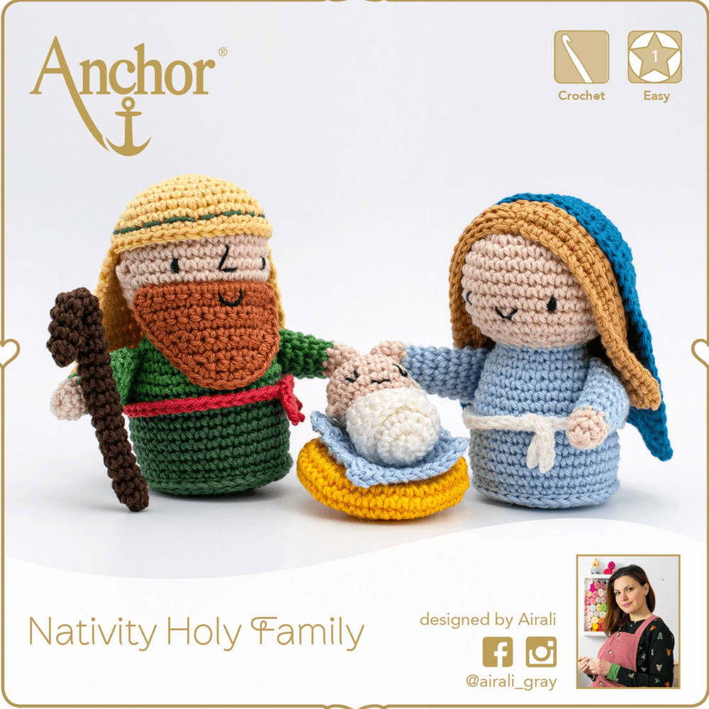 Anchor Creativa Nativity Holy Family Christmas Crochet Kit