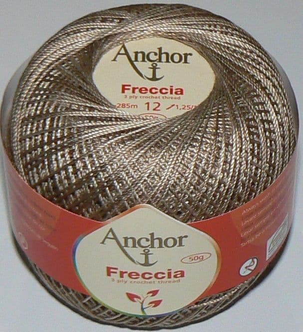 Anchor Freccia Multicolour No 12 Crochet Cotton 9444 Taupe