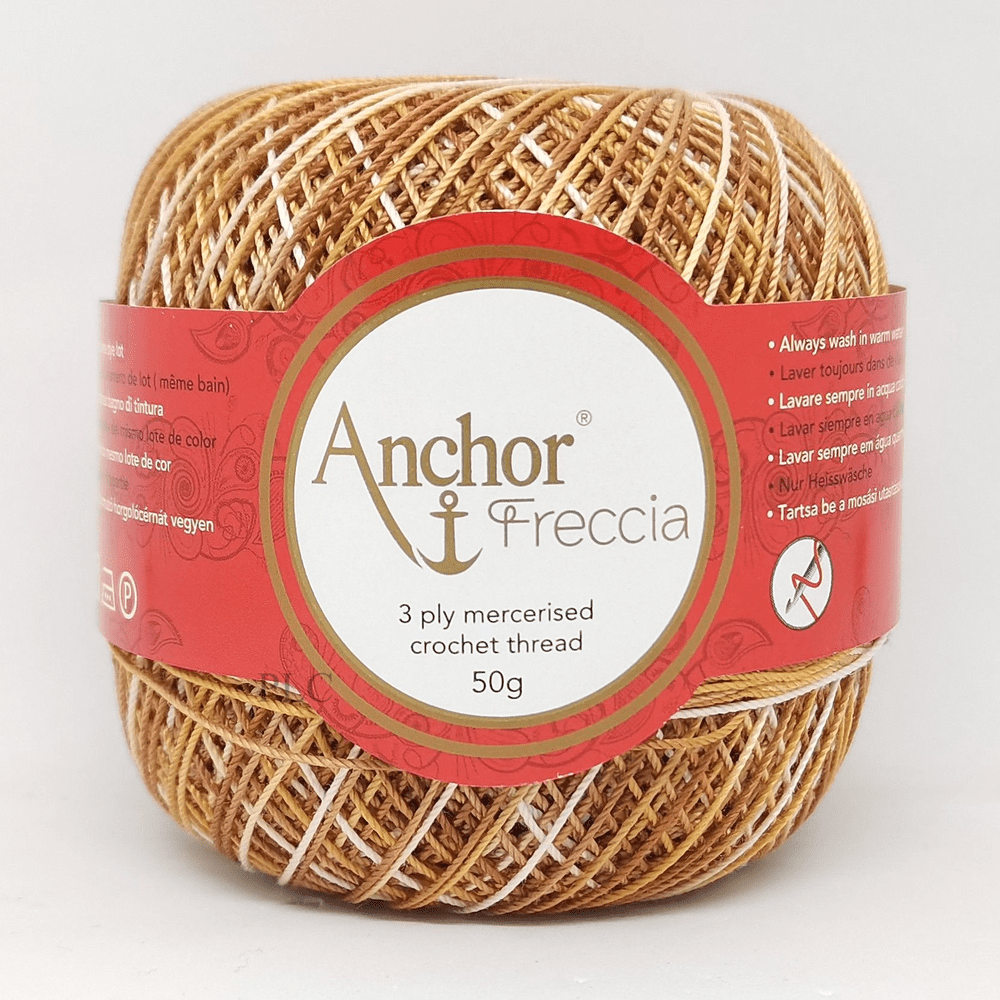Anchor Freccia Multicolour No 6 Crochet Cotton 1218 Brown