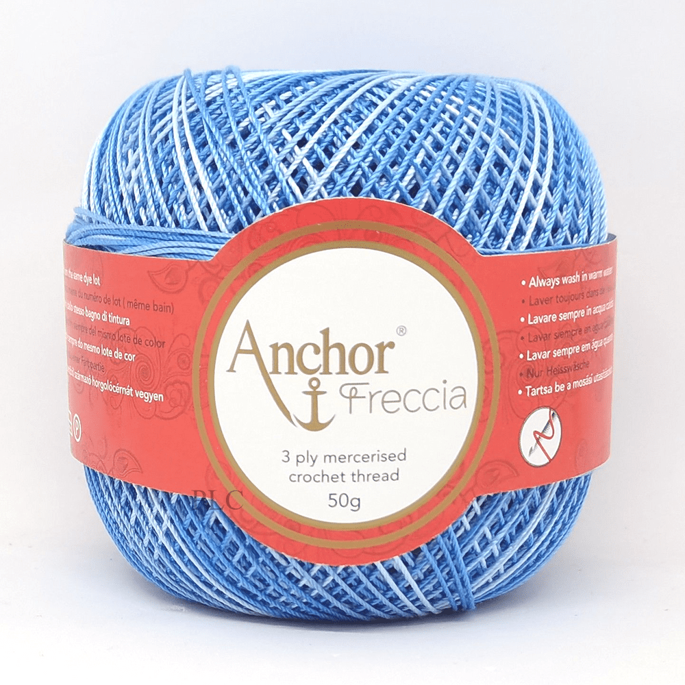 Anchor Freccia Multicolour No 6 Crochet Cotton 9434 Blue