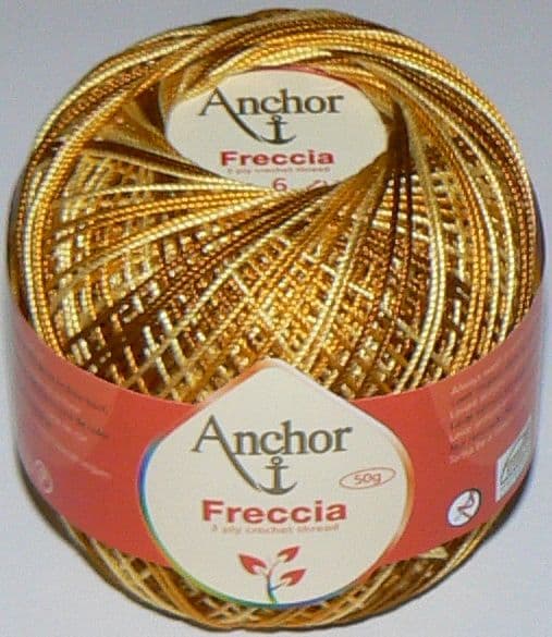Anchor Freccia Multicolour No 6 Crochet Cotton 9450 Gold/Brown