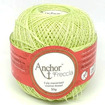 Anchor Freccia No 12 Crochet Cotton 259 May Green