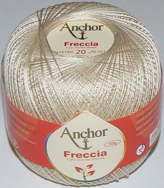 Anchor Freccia No 20 Crochet Cotton 387 Beige