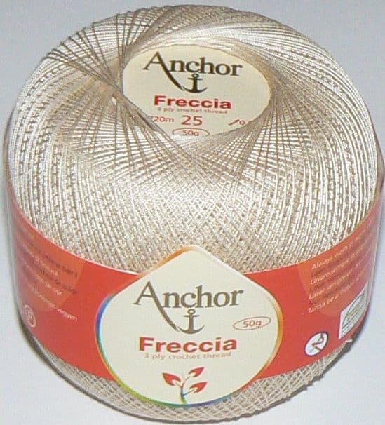 Anchor Freccia No 25 Crochet Cotton 0387 Beige