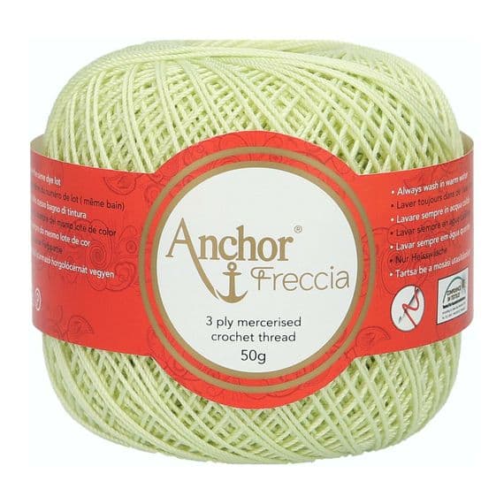 Anchor Freccia No 6 Crochet Cotton 259 May Green