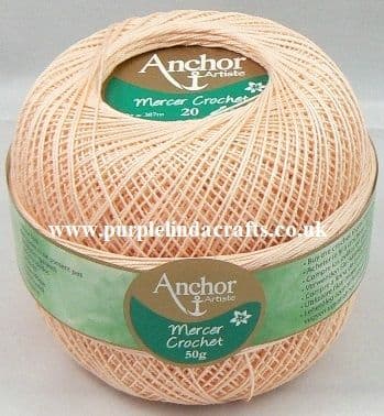 Anchor Mercer No 20 Crochet Cotton 1012 Peach REDUCED