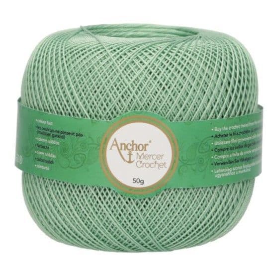 Anchor Mercer No 20 Crochet Cotton 206 Pale Green