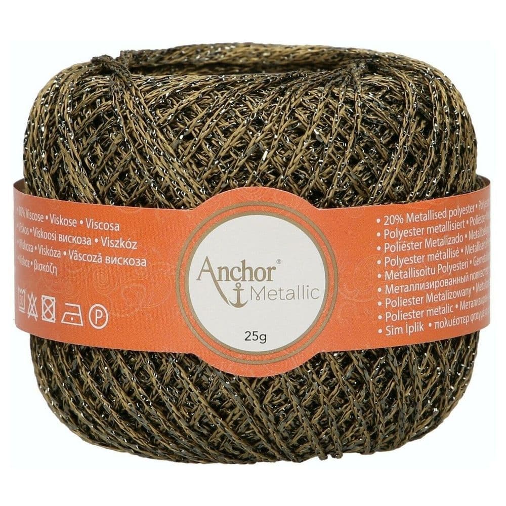 Anchor Metallic Crochet No 5 Thread 326 Bronze/Green DISCONTINUED