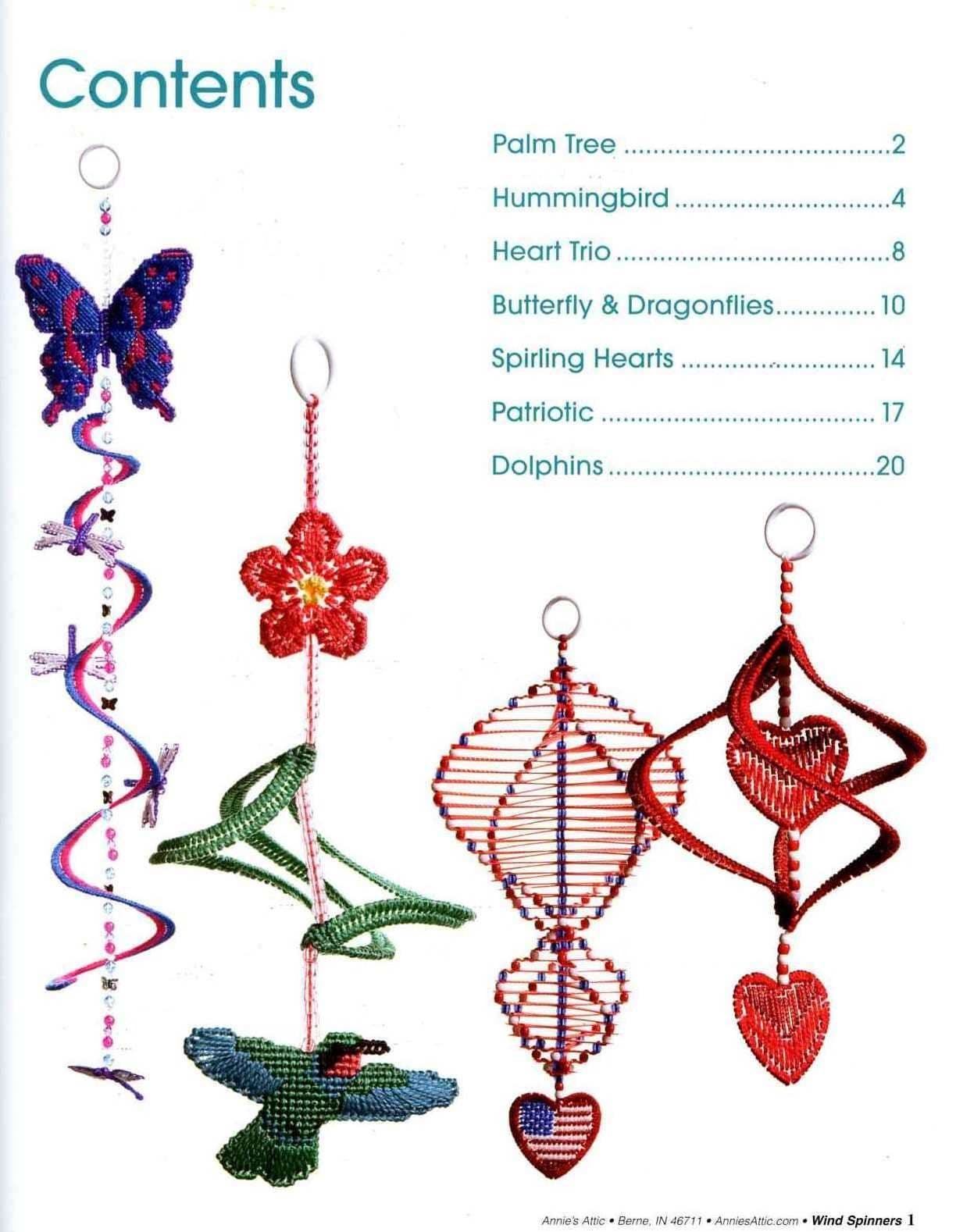 Annies Attic Wind Spinners Plastic Canvas Book 841003