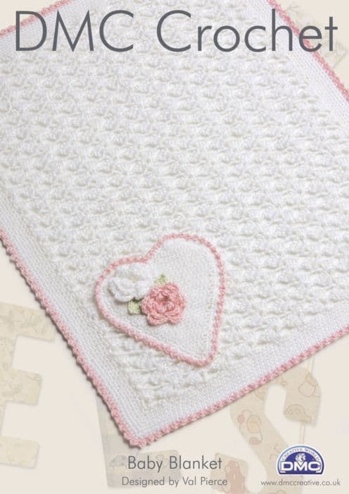 DMC Baby Blanket Crochet Pattern 15010L/2