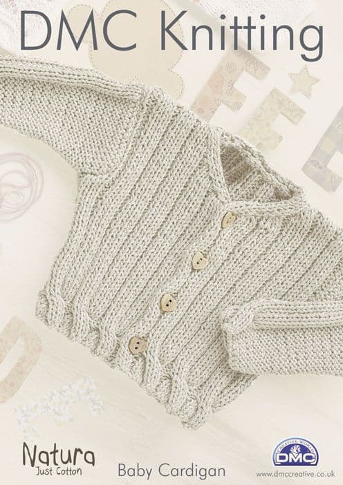 DMC Baby Cardigan Knitting Pattern 15013L/2 REDUCED