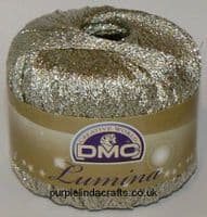 DMC Lumina Metallic Crochet Thread L3866 White Gold