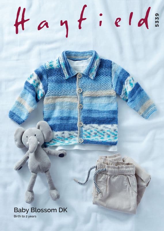 Hayfield Baby Blossom DK 5339 Jacket Knitting Pattern