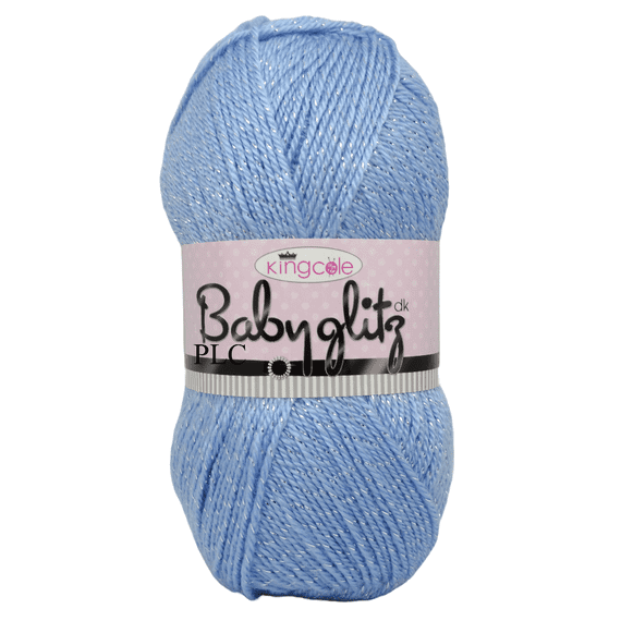 King Cole Baby Glitz DK Yarn 3981 Ocean Blue