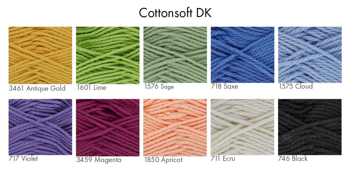 King Cole CAL Rooms With a View Cottonsoft DK Pack KIT Black