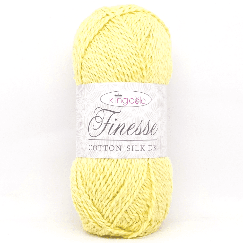 King Cole Finesse Cotton Silk DK 2828 Primrose Yellow