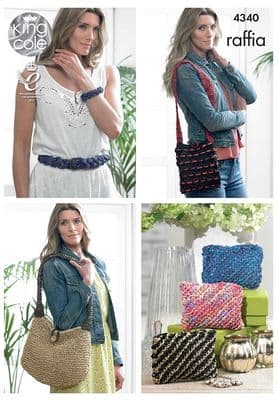 King Cole RAFFIA Yarn 1461 FIREGLOW