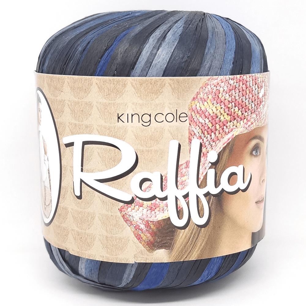 King Cole RAFFIA Yarn 1463 Denim DISCONTINUED