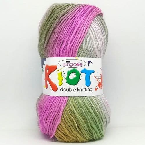 King Cole Riot DK Shawl Cowl Hat Knitting Pattern 5400