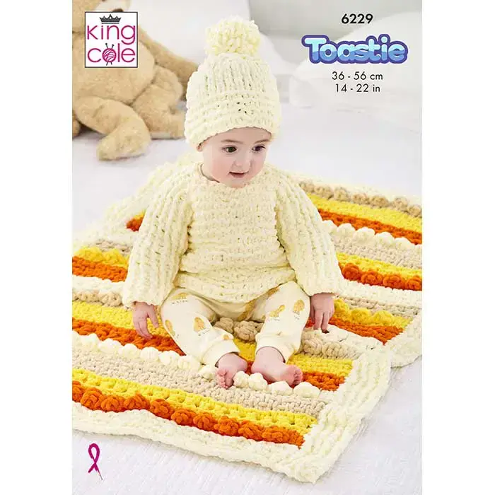 King Cole Toastie Baby Set 6229 Knitting Pattern