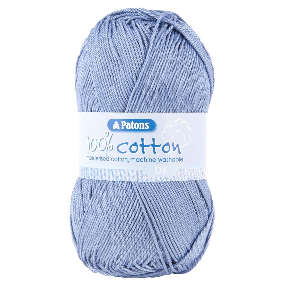Patons 100 Cotton DK 2697 Denim Blue Yarn