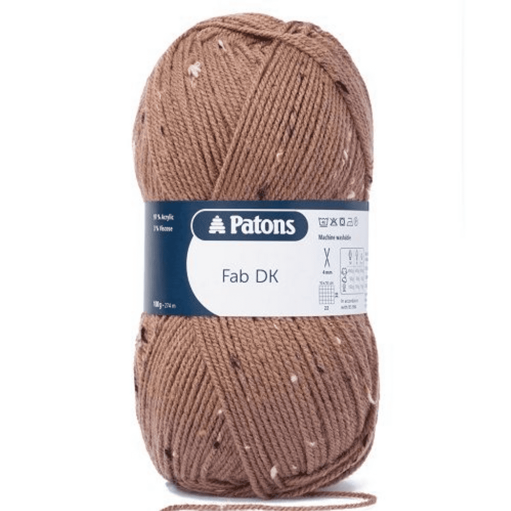Patons FAB DK 8374 Brown Tweed Yarn DISCONTINUED