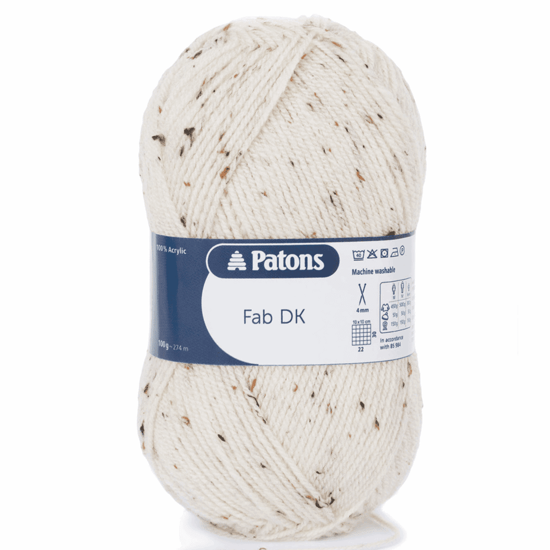 Patons Fab DK Yarn 2070 Natural Tweed